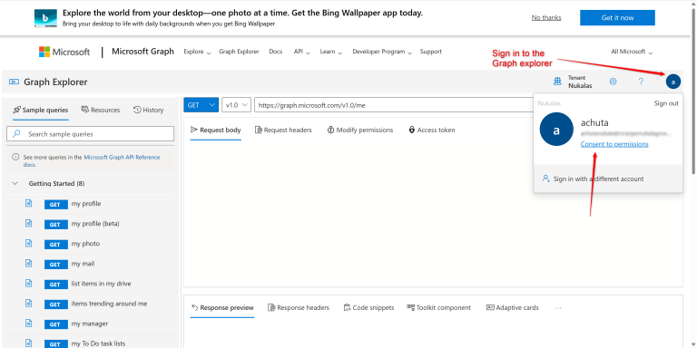 How to unconsent / remove consented permissions in Graph Explorer tool ...